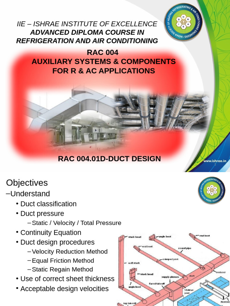 D-Rac004.01d-Auxiliary Systems&components For R&ac Applications-Duct ...