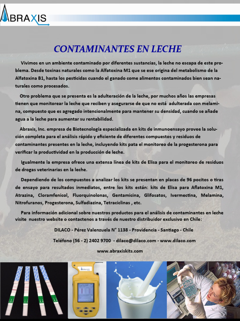 Contaminantes en Leche | PDF