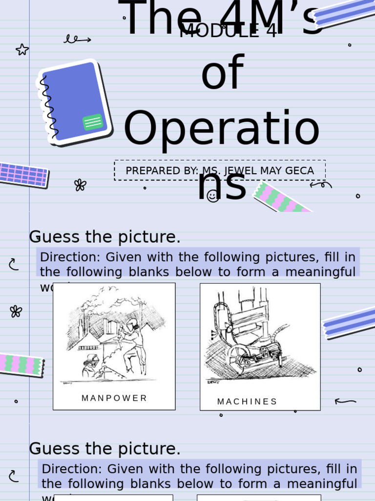 4Ms of OPERATION | PDF