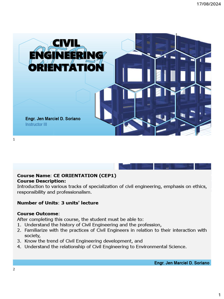Chapter 1 History of CE by EngrJmSoriano | PDF