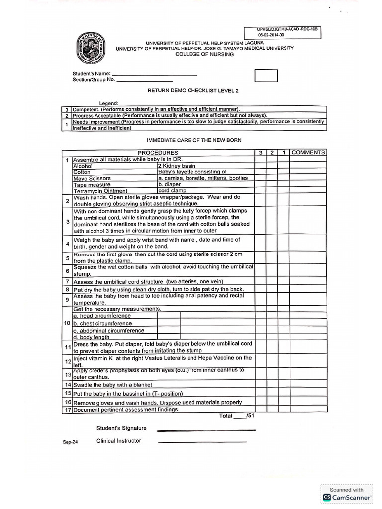Newborn Care Checklist | PDF