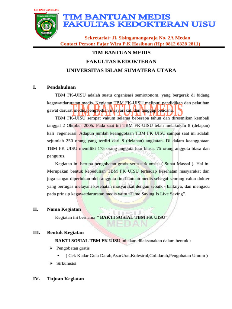 Proposal Baksos | PDF