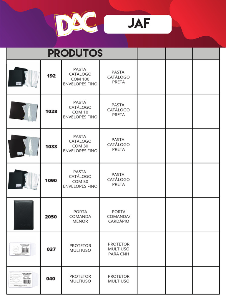Apoio de Vendas - DAC X JAF | PDF