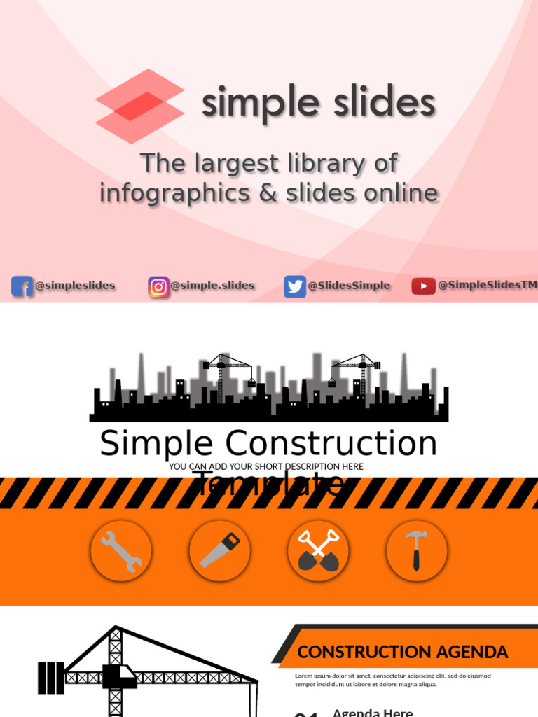 Simple Construction Template Guide | PDF | Communication Design ...