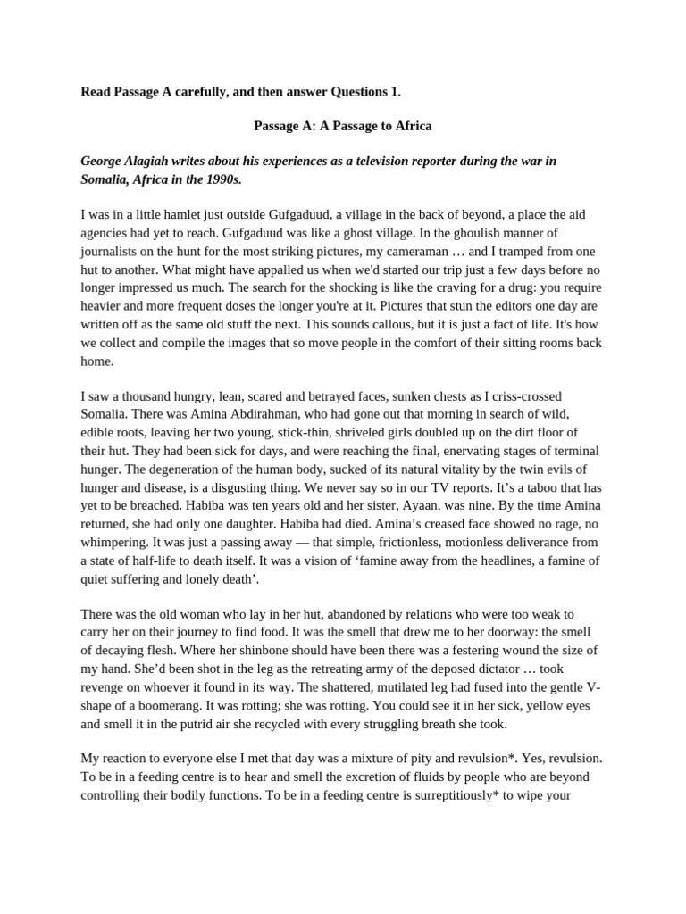 A Passage To Africa | PDF