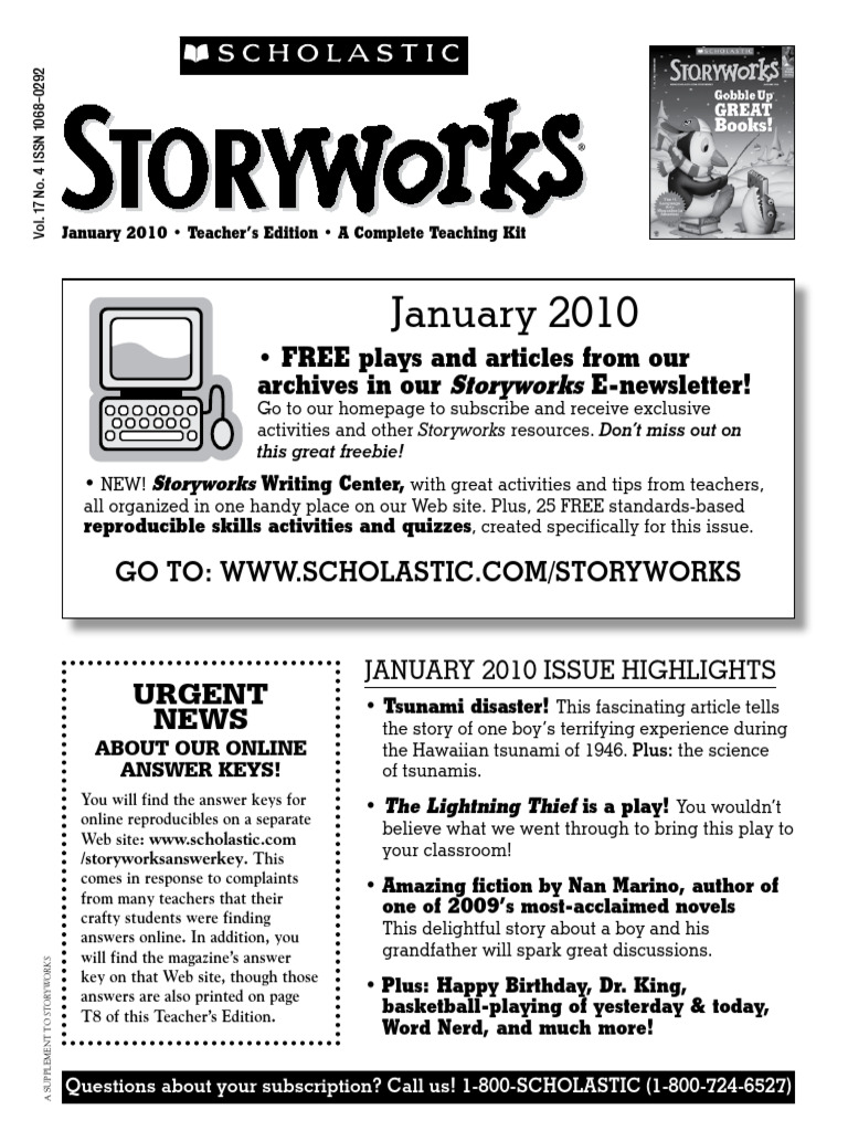 January 2010 - Storyworks - Scholastic | PDF | Reading Comprehension | Hades