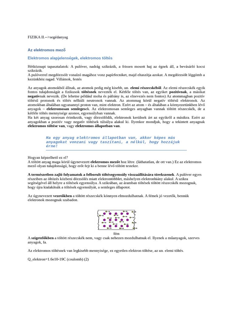 Fizika Nyomtat | PDF