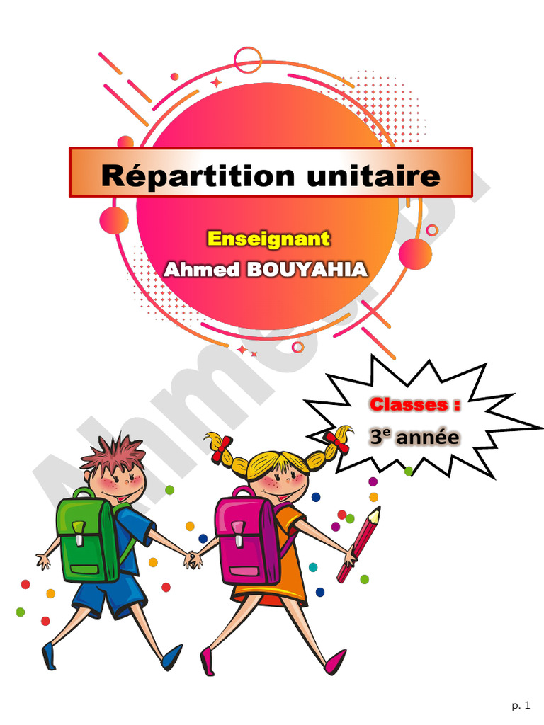 Repartition 3e Année Nouveau Programme 2022 U1 - U4 | PDF