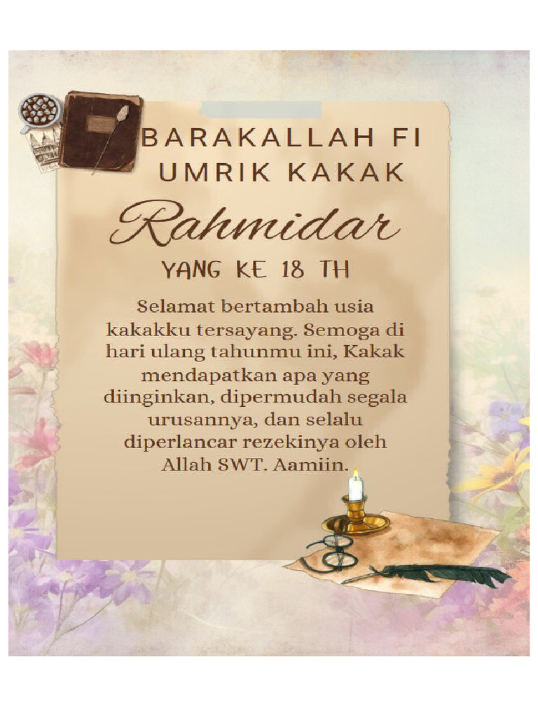 Barakallah Fi Umrik | PDF