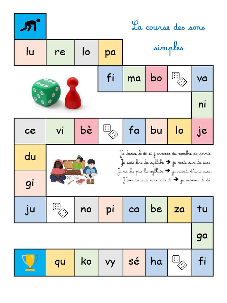 UPE2A Jeu Course Des Sons Simples Et Complexes | PDF