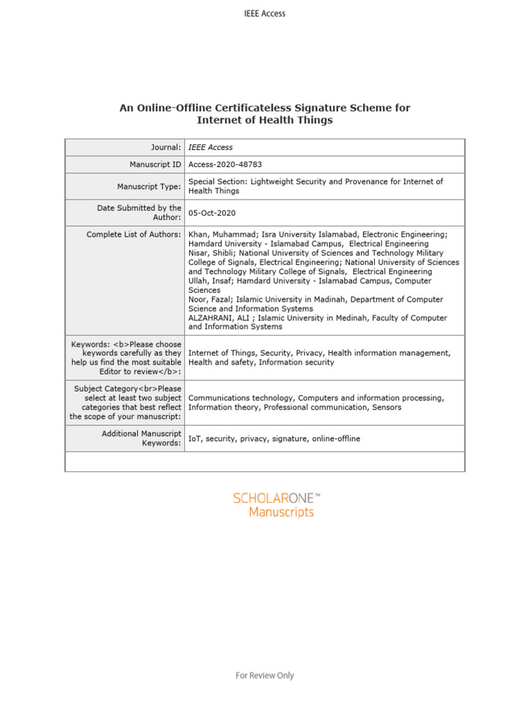 Access-2020-48783 Proof Hi | PDF