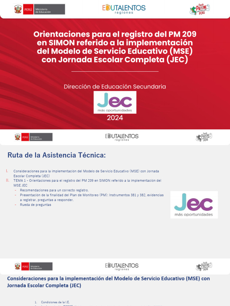 RÚBRICA DE IMPLEMENTACIÓN JEC-2-50 (10) | PDF