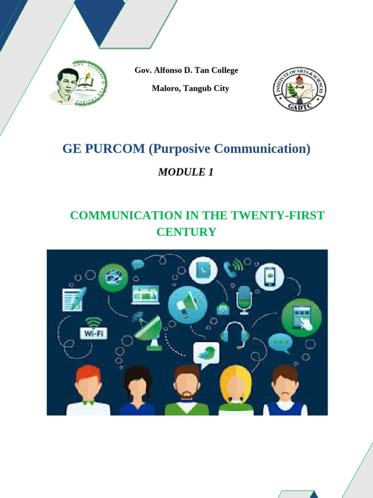 1 Ge Purcom Module 1 Online | PDF