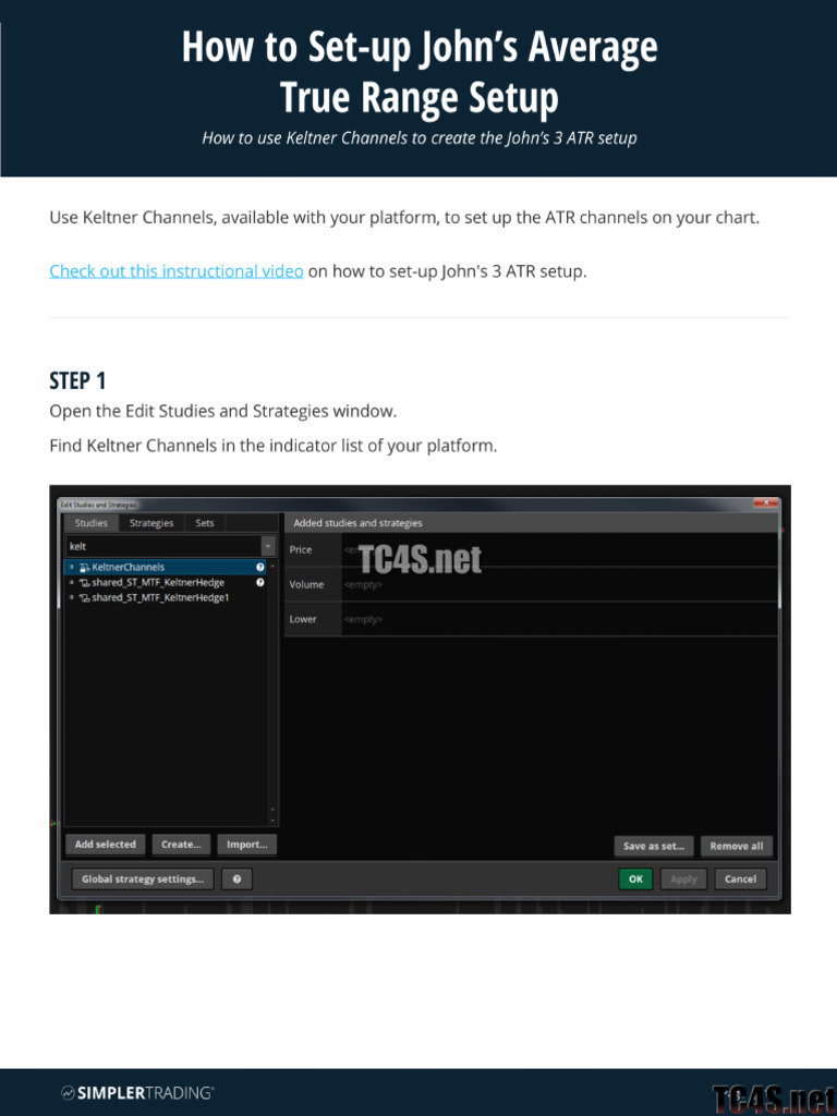 Johns Average True Range Setup | PDF