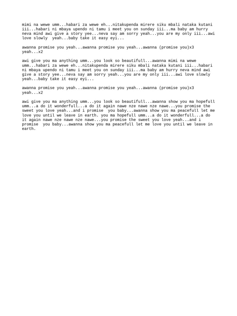 Awanna Promise You | PDF