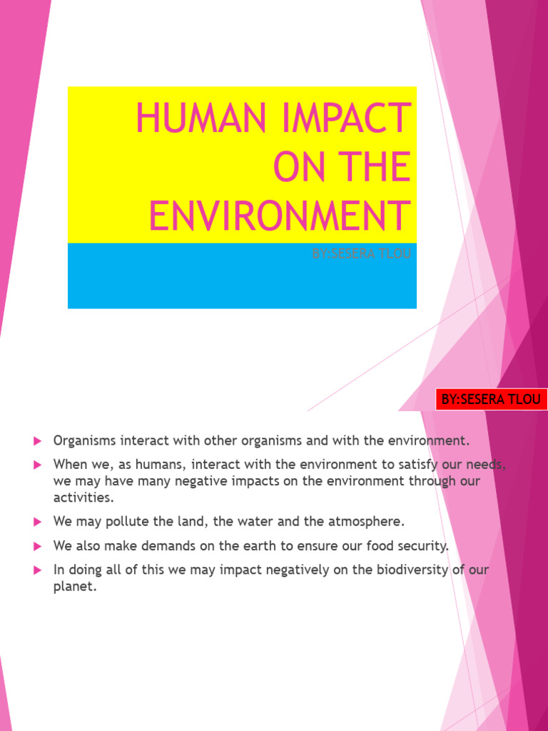 Human Impact on Environment Notes | PDF | Greenhouse Effect | Home & Garden