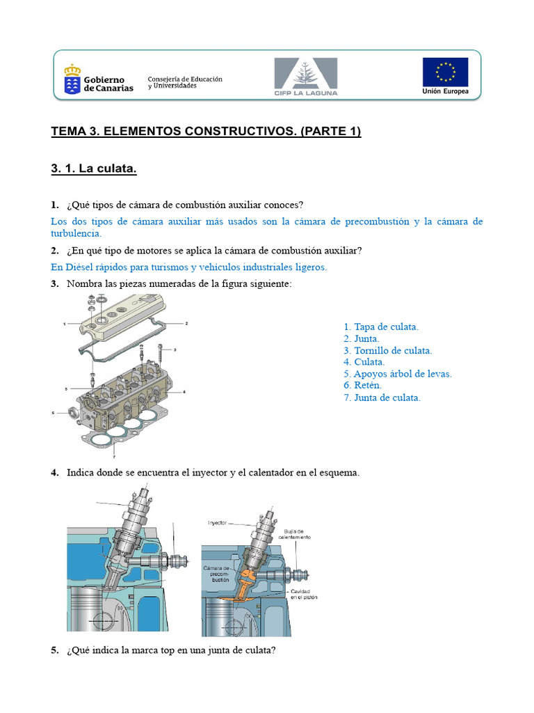 Solucionario - Tema 3 Elementos Constructivos (Prim - 231018 - 090402 | PDF