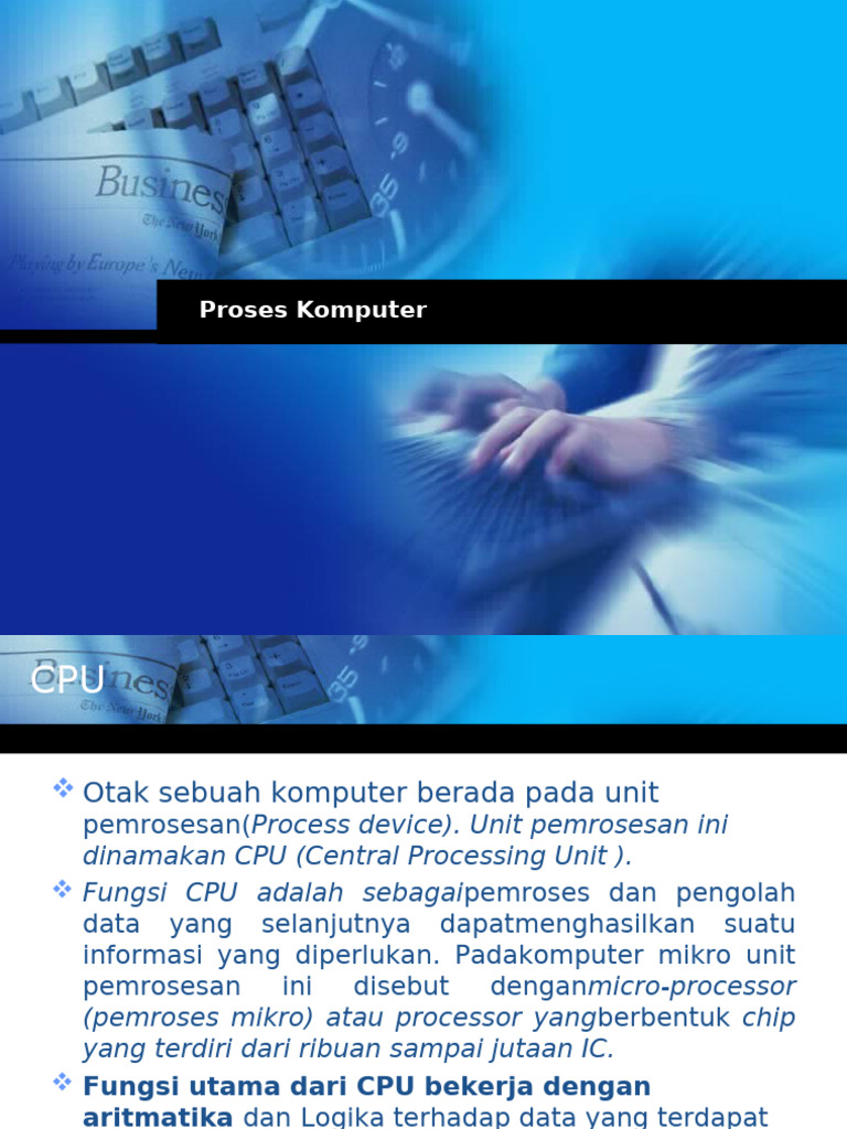 Proses Komputer | PDF