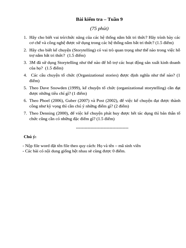 Tuan 9 - Nguyen Tue Lam | PDF