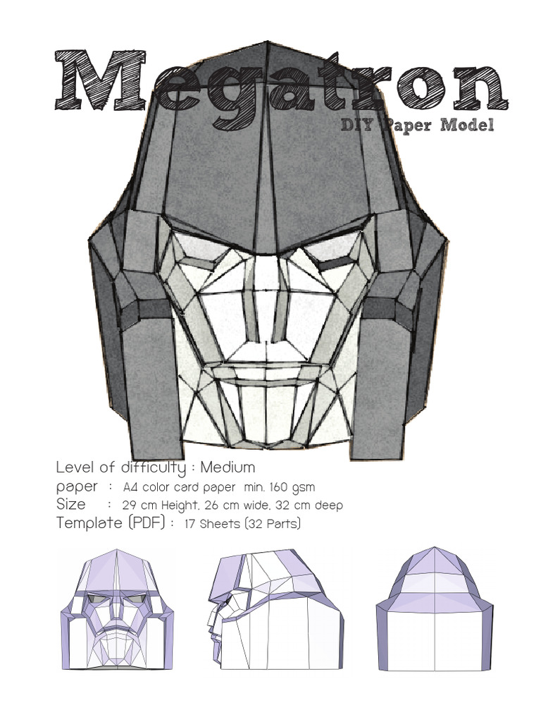 Megatron Mask Manual V1 | PDF
