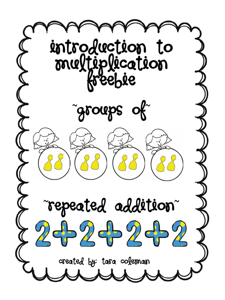 Multiplication Freebie: Repeated Addition | PDF
