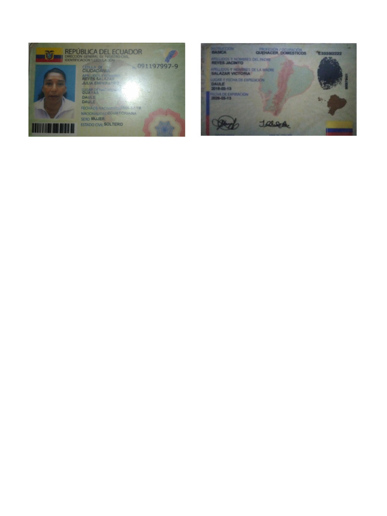 Documento Cedula | PDF