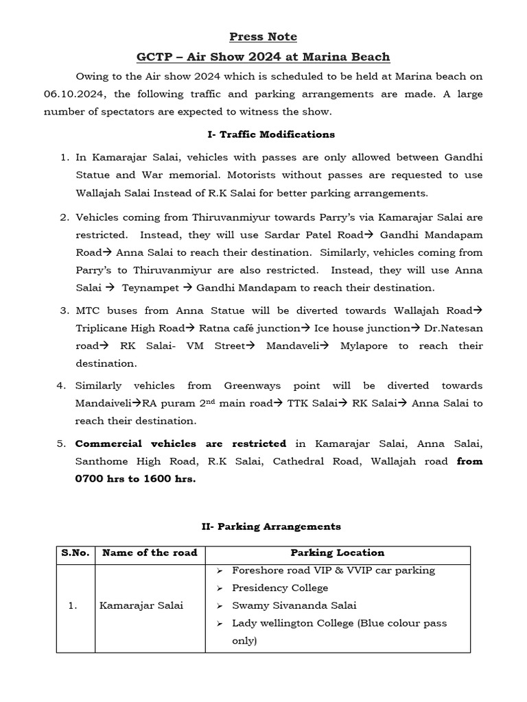 Air Show Press Note | PDF