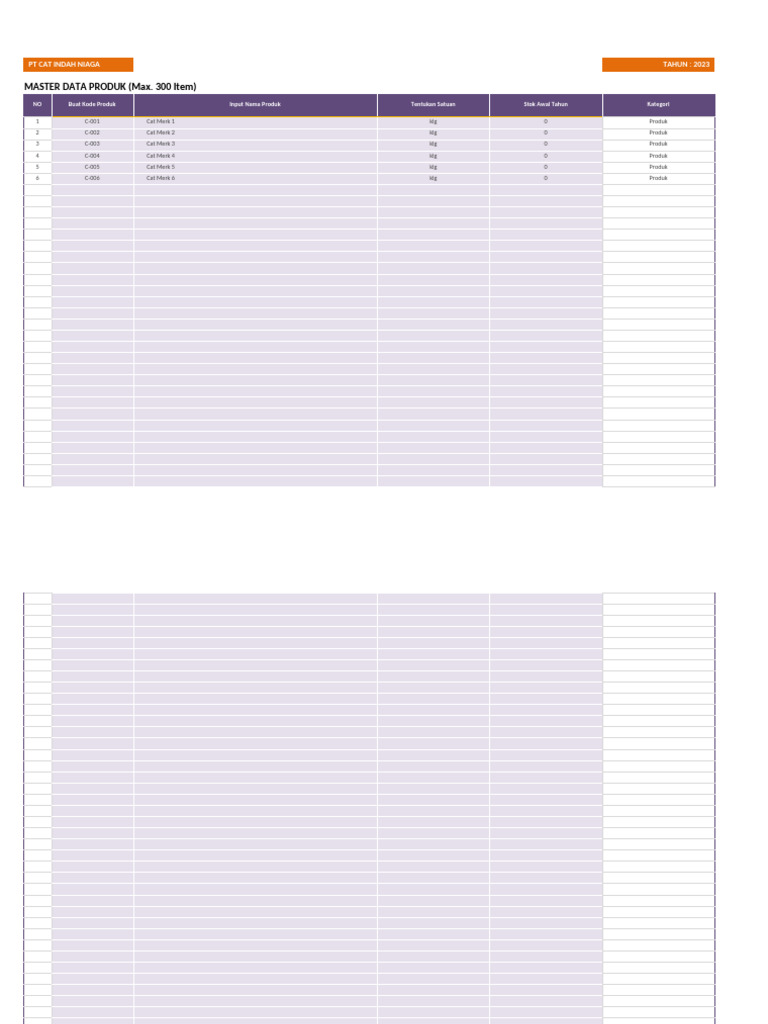 Excel Stok Barang Keluar Masuk Dan Formulir Stock Opname Otomatis ...