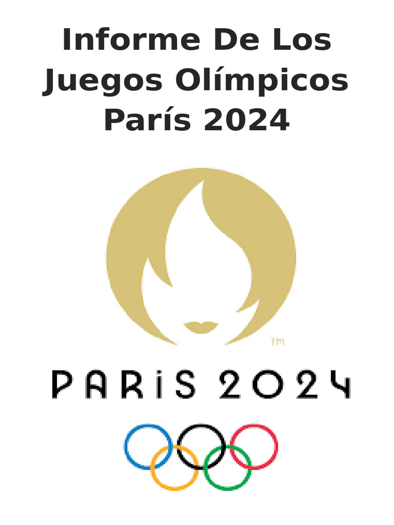 Informe de Los Juegos Olímpicos París 2024 | PDF