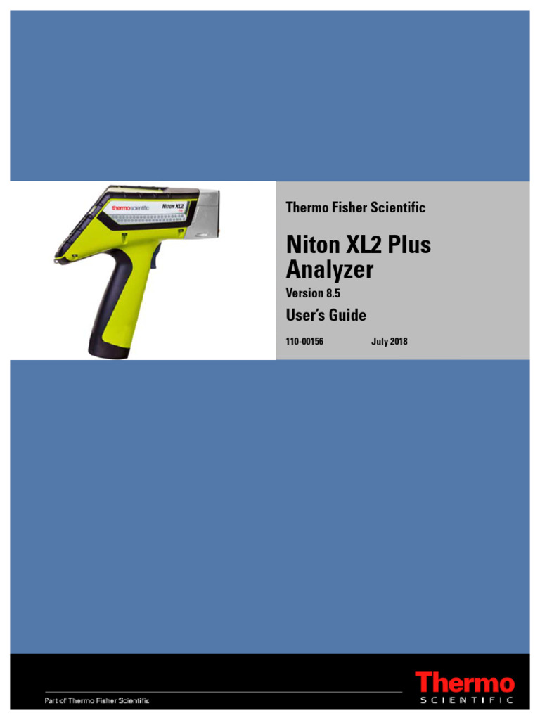 User's Guide, XL2 Plus Analyzer, V 8.5 | PDF | Dosimetry | Business