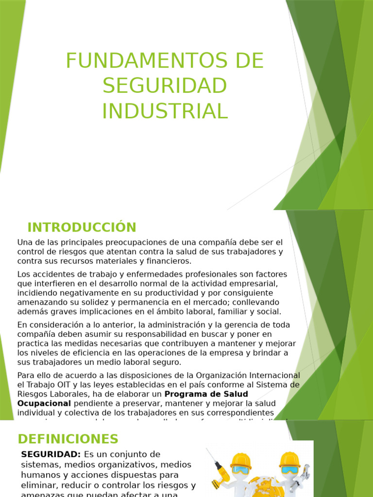 Fundamentos de Seguridad Industrial | PDF