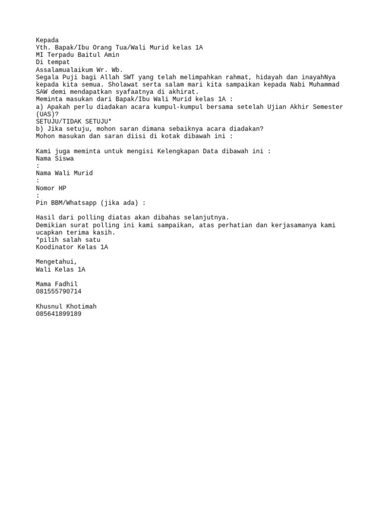 299397550-Contoh-Surat-Polling | PDF