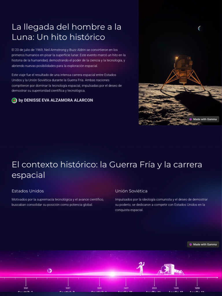 La Luna: Un Hito de la Humanidad | PDF | Apolo 11 | Ciencia y matemáticas