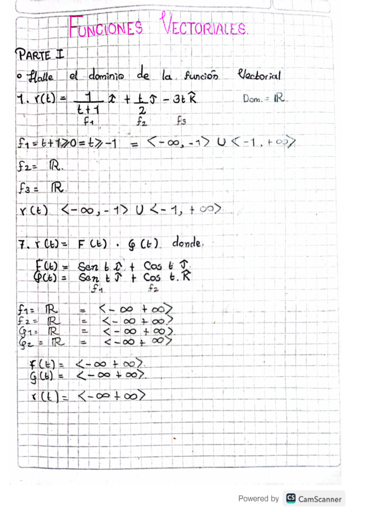 Funciones Vectoriales | PDF