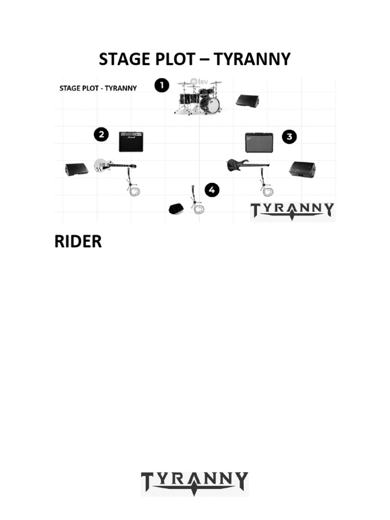 Stage Plot - Rider - Tyranny | PDF