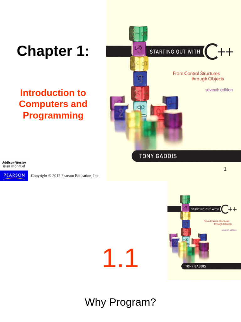 Introduction To Computers and Programming | PDF