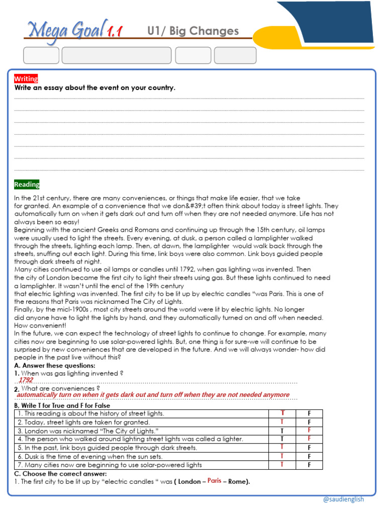 Mega_Goal-English_1.1_Worksheet_Unit_1-4[1] (1) (2) | PDF