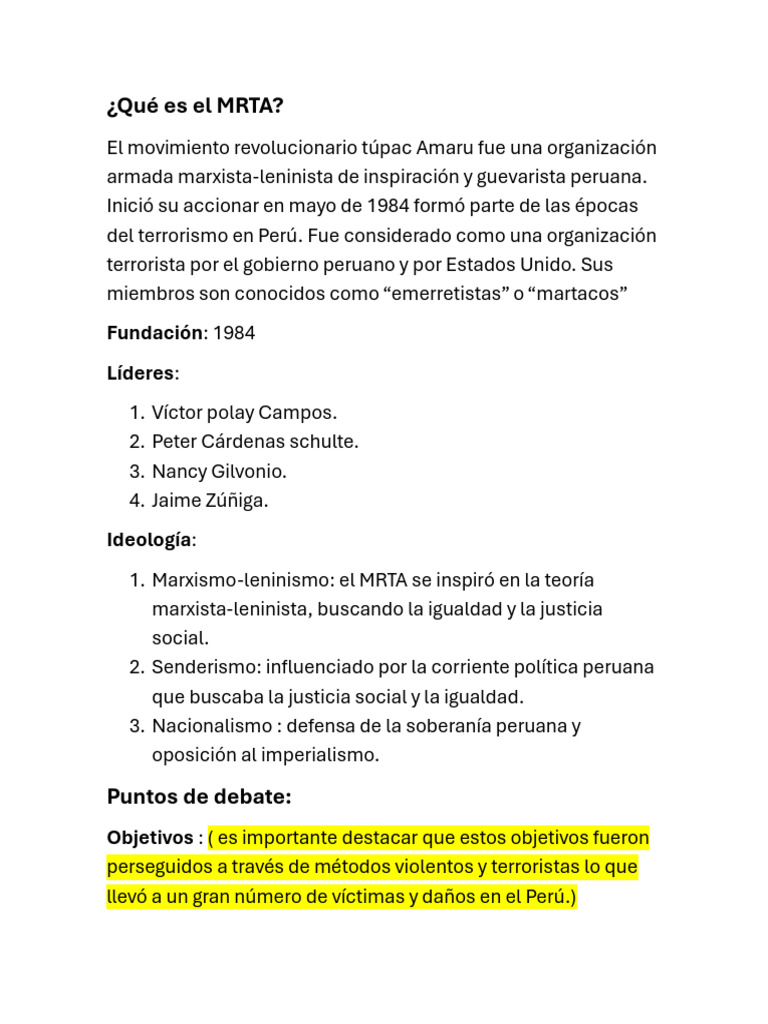 El Mrta. - 091432 | PDF | Perú | Historia