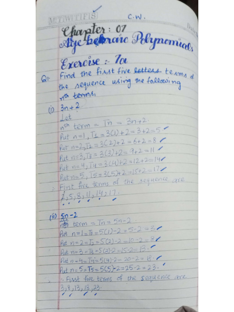 Ch#7 Maths. (MTR) | PDF