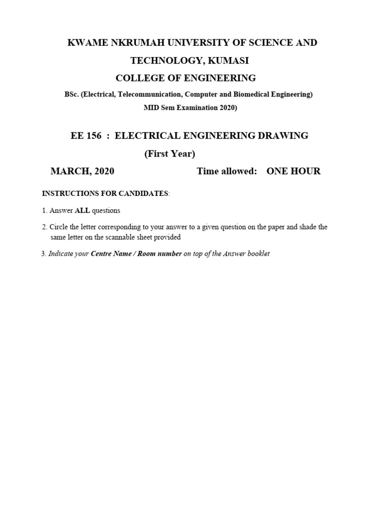 Engineering Drawing Midsem | PDF