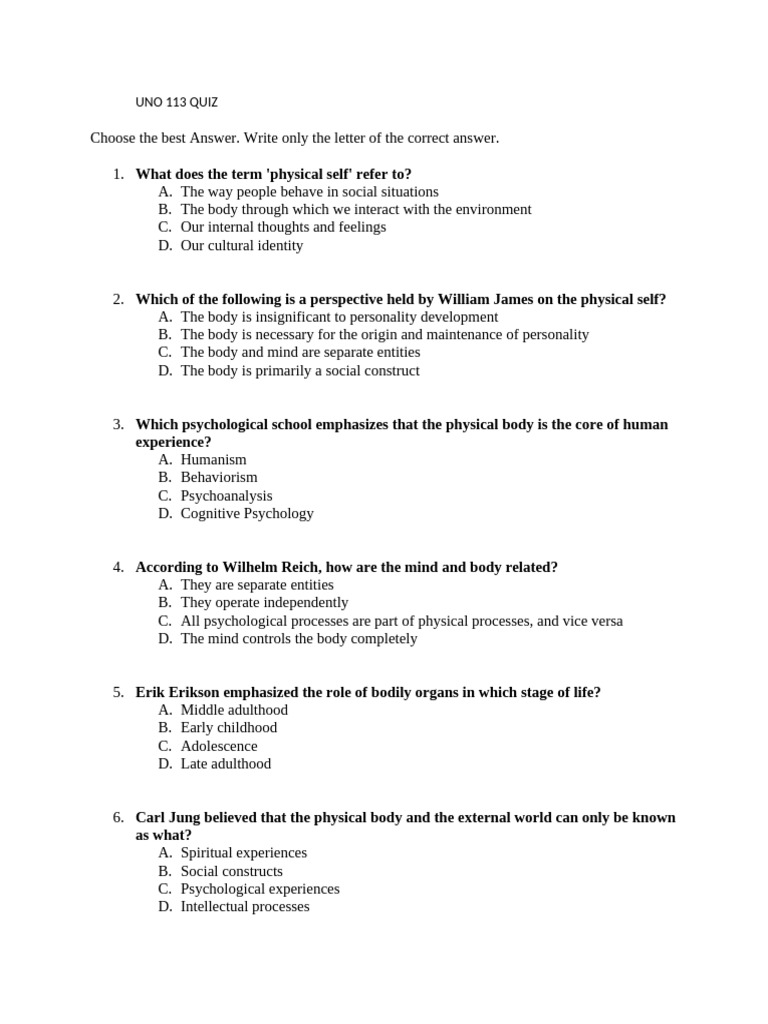 Uno 113 Quiz | PDF