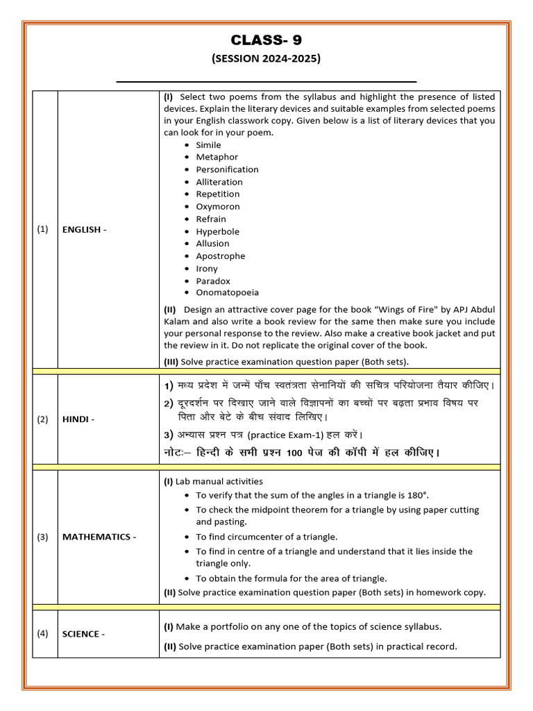 Class 9 | PDF