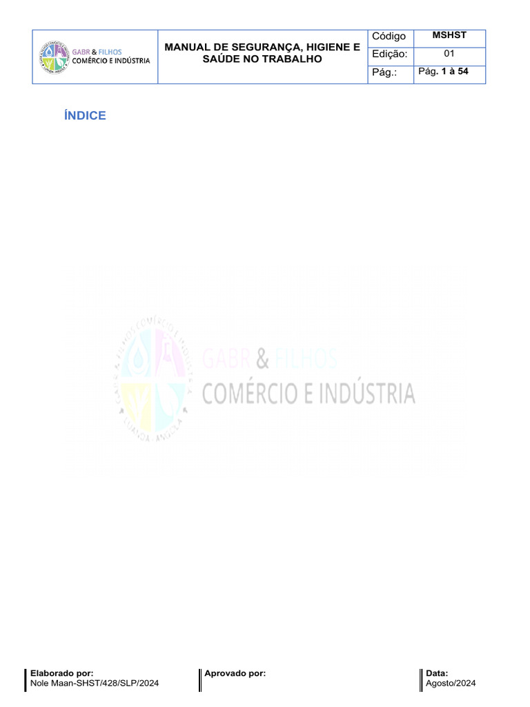 Manual SHST Gabr | PDF