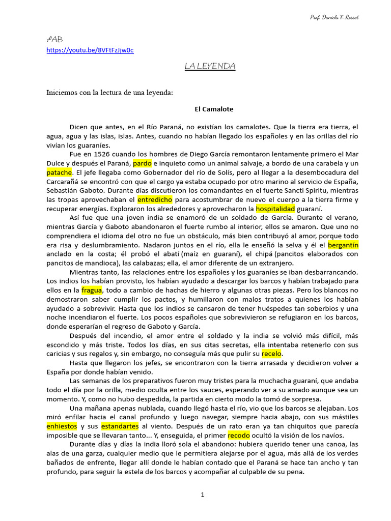 1AB - La Leyenda | PDF