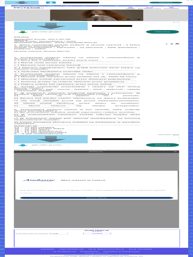 Profesor - PL - Publikacje Nauczycieli, Awans Zawodowy, Scenariusze ...