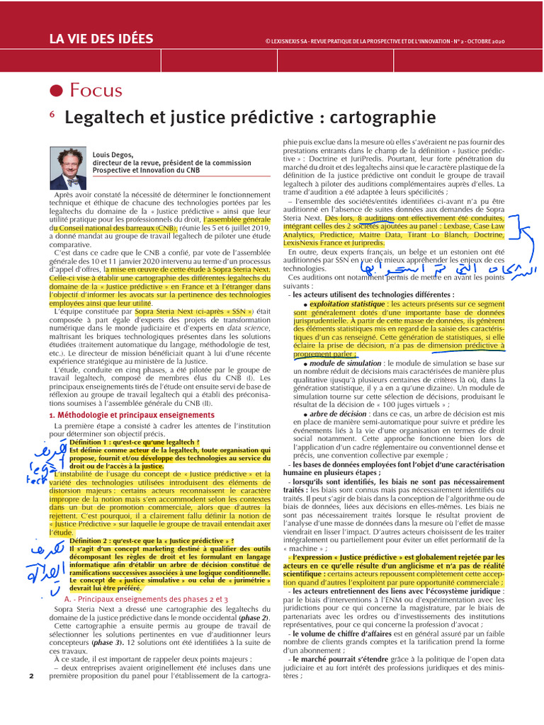 Legaltech et justice prédictive cartographie | PDF