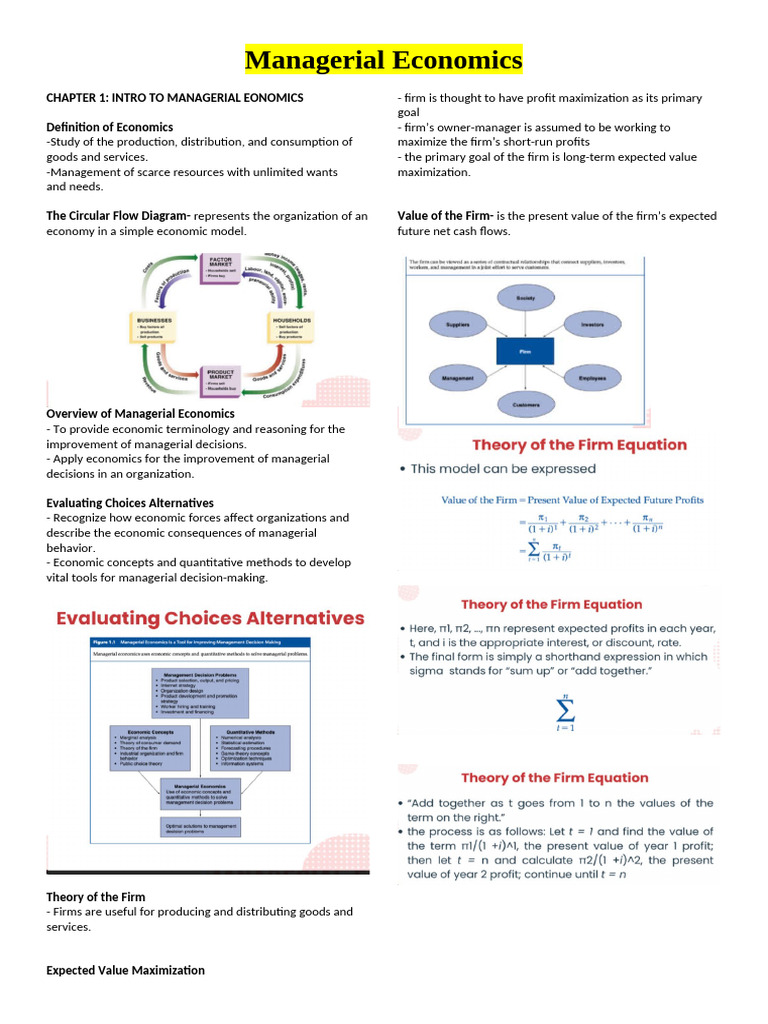 Eco Reviewer Chapter 1 | PDF | Economics | Business