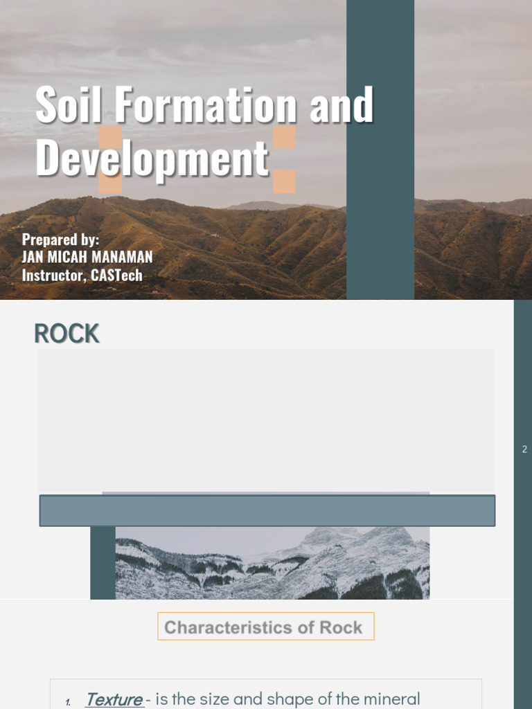 SOILS 1 - Topic 2 | PDF