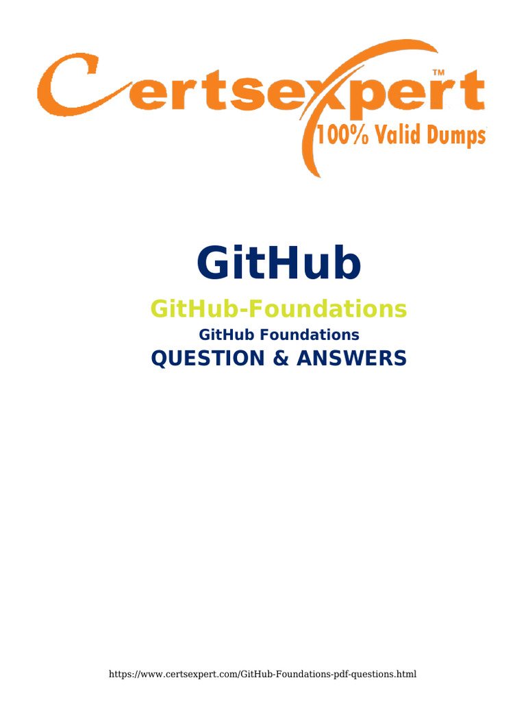 GitHub Foundations | PDF