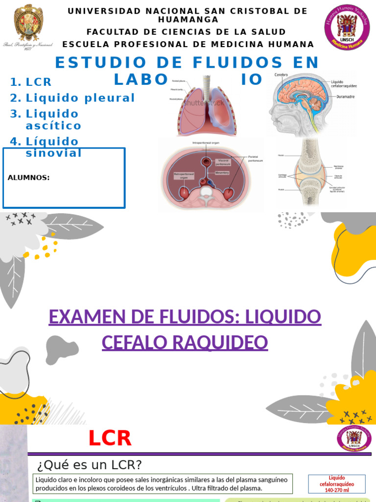 LCR, Liquido Pleural, Ascitico y Sinovial | PDF